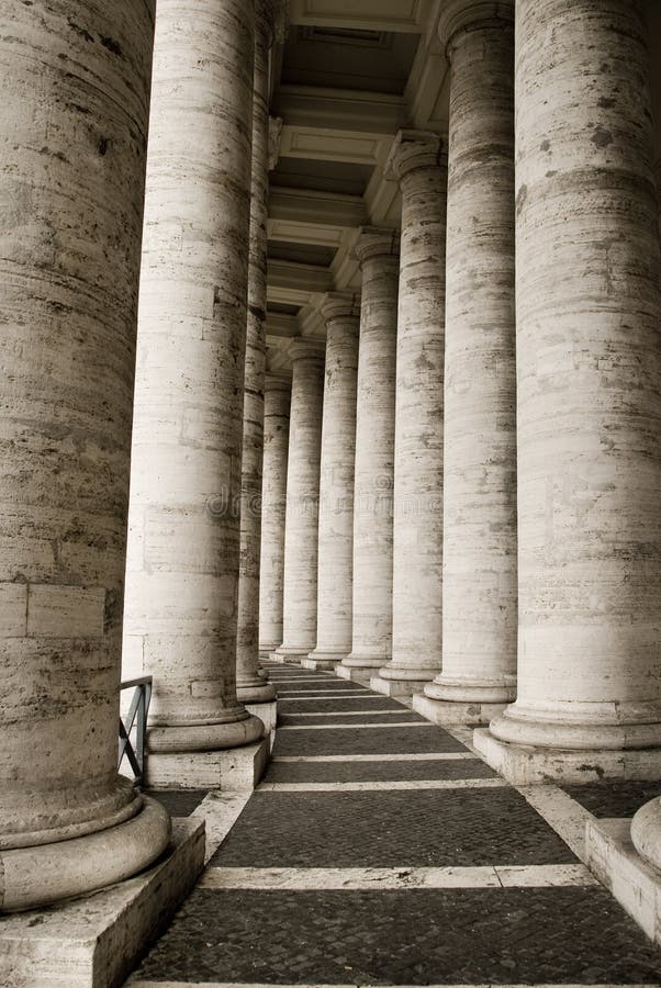 Classic Italian Columns stock photo. Image of vatican - 8018376