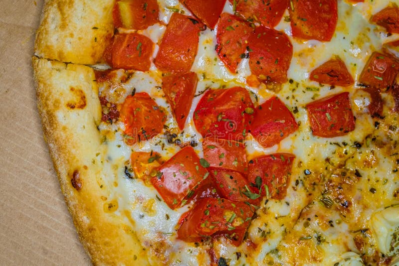 Classic Italian Pizza on a Cardboard, Served in a Authentic Italian ...