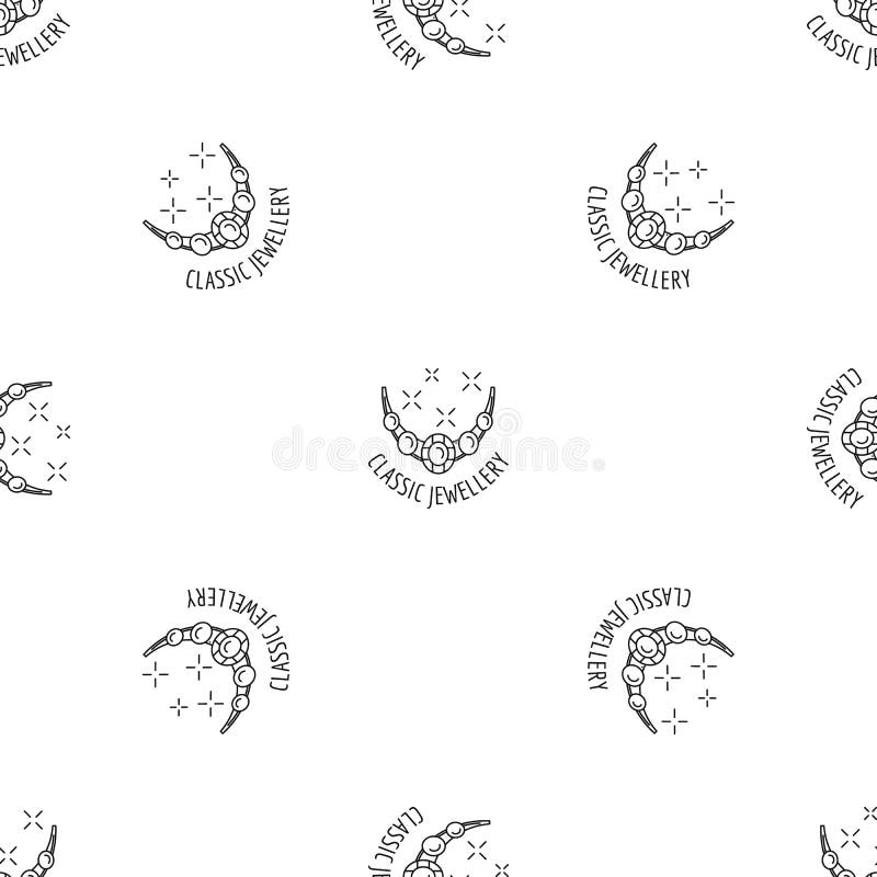 Classic Jewellery Pattern Seamless Vector Stock Vector - Illustration ...