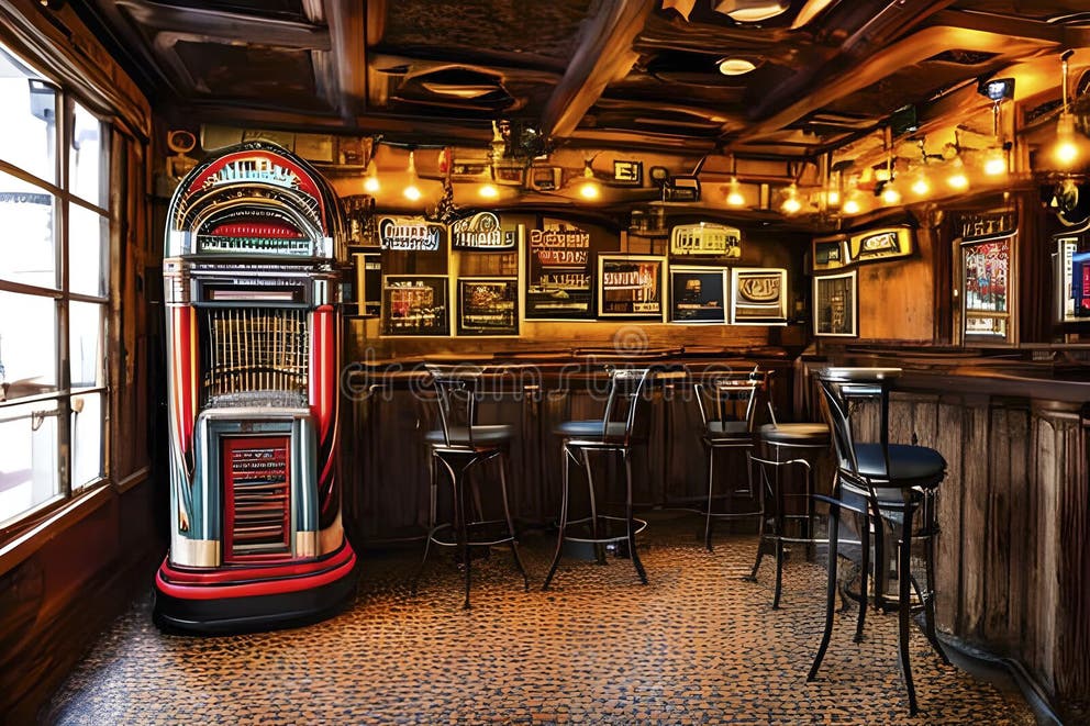 Classic Jukebox that Plays Music Stock Image - Image of disc, celebrate ...