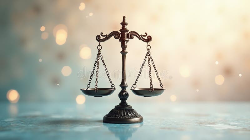 Classic Justice Scale Symbolizing Balance and Equality Stock ...