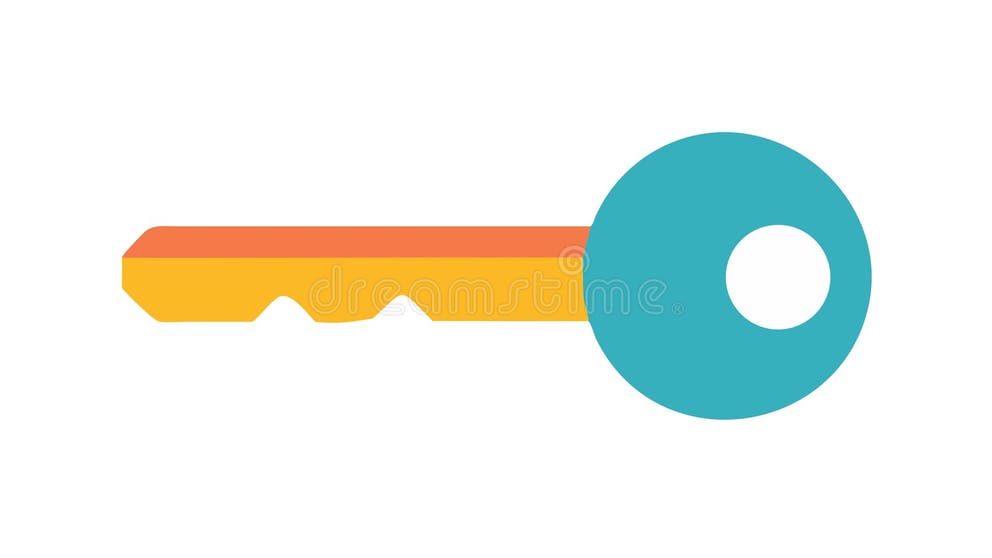 Classic Key Icon, Access Security Unlock, Vector Design Generative AI ...