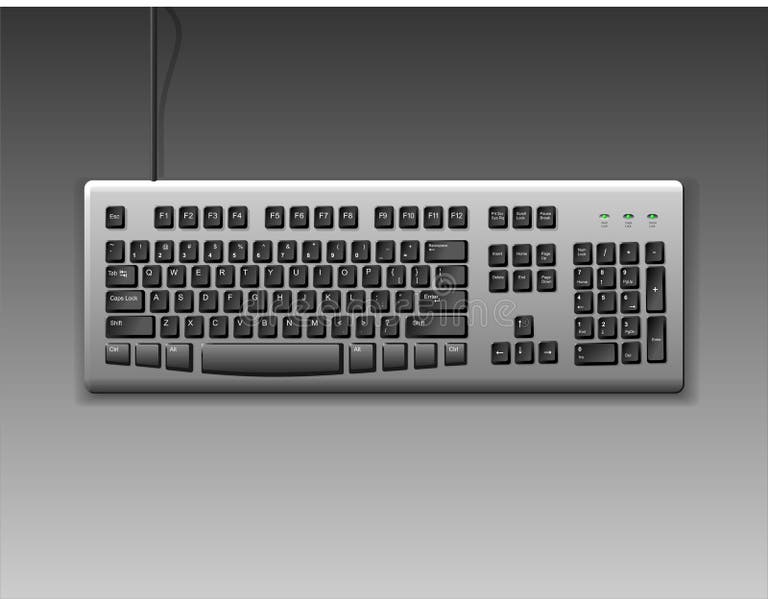 Classic keyboard stock vector. Illustration of program - 2469964