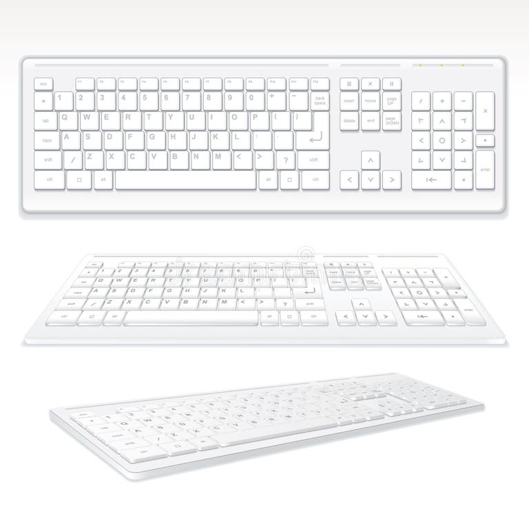 Classic Keyboard stock vector. Illustration of media - 24716292