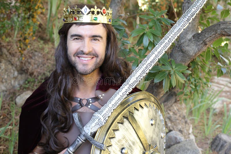 Classic King with Good Looks Stock Image - Image of cape, ancient ...