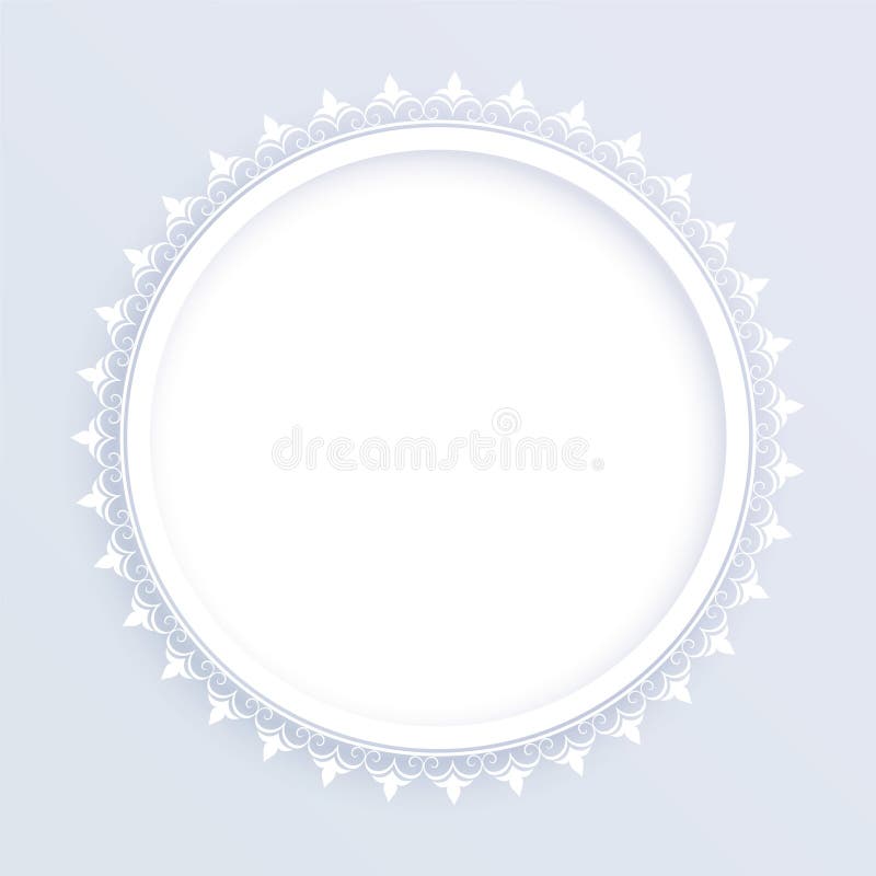 Classic Lacy Frame Background in Mandala Pattern Stock Vector ...