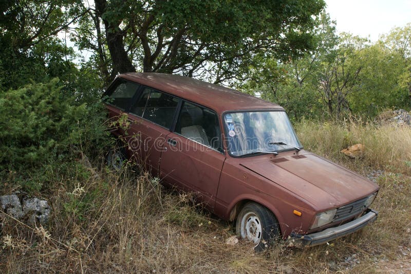 Classic VAZ 2104 in North Macedonia Stock Image - Image of slavic ...