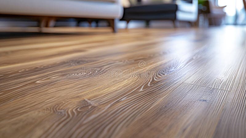Classic Laminate Flooring Pattern with a Distinct Texture. Low Angle ...