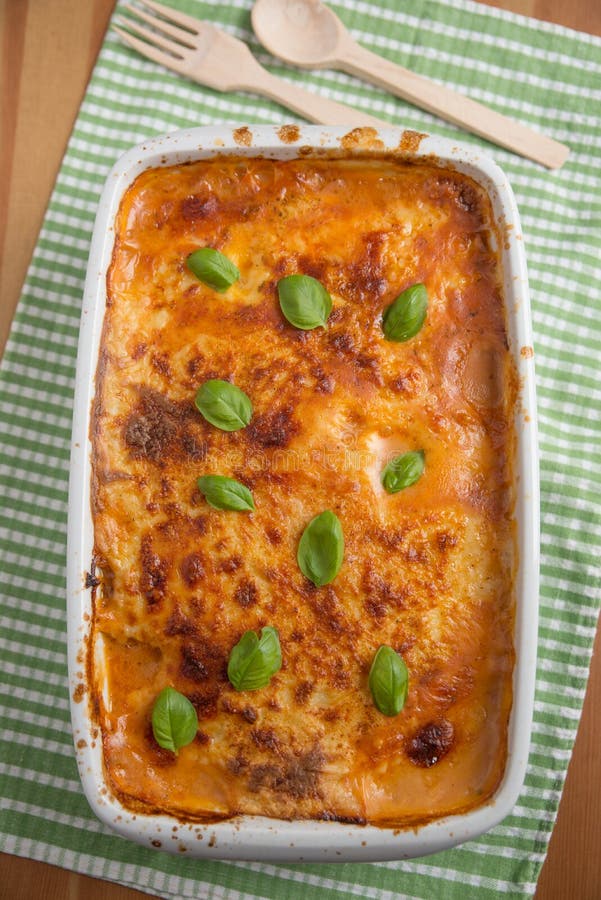Classic Lasagna stock photo. Image of baked, comfort - 57366202