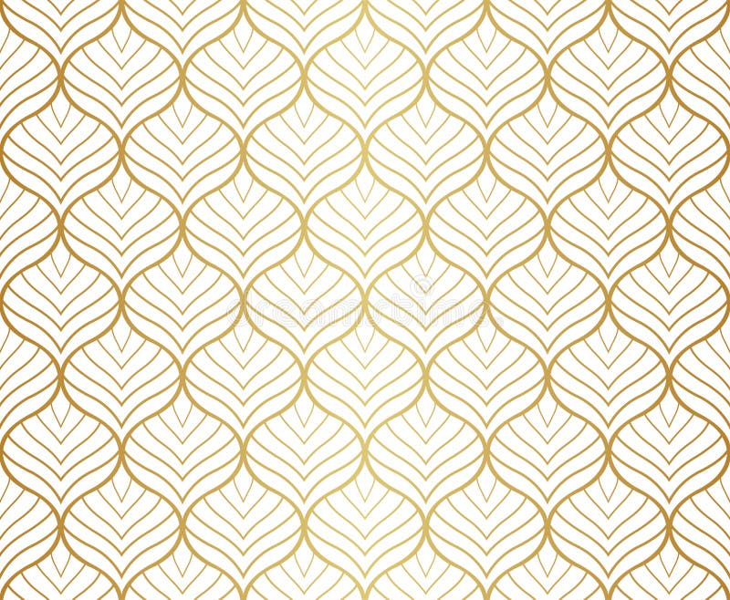 Geometric Leaves Vector Seamless Pattern. Abstract Vector Texture. Leaf ...