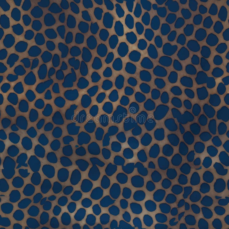 Classic Leopard Print on Blue Background. Traditional Leopard Print ...