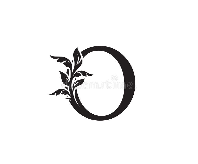 Classic Letter O Heraldic Logo. Vintage Classic Ornate Letter Vector ...