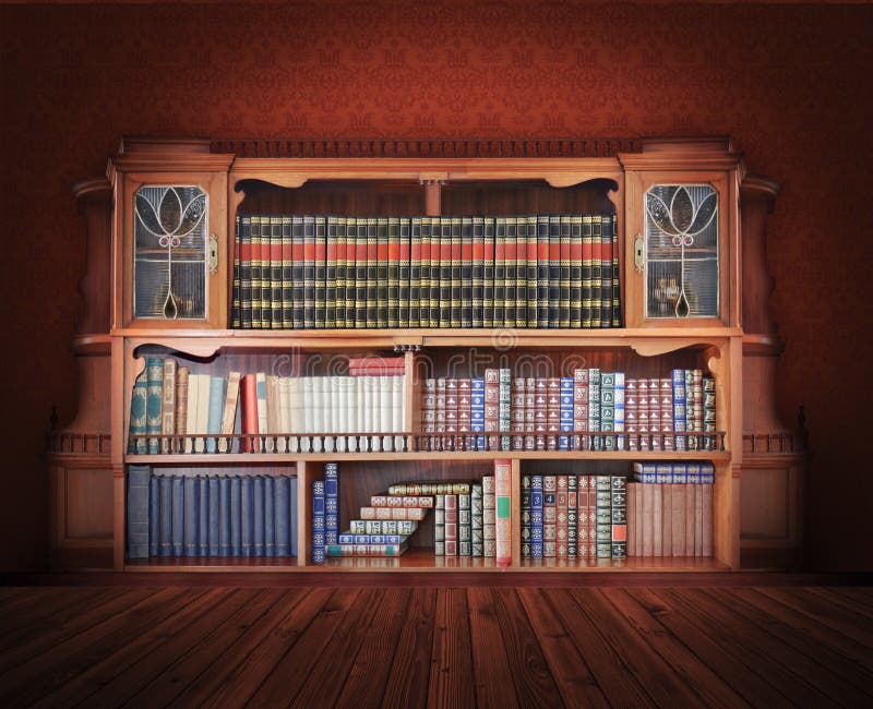 Classic Library. Antique Furniture Stock Image - Image of archive ...