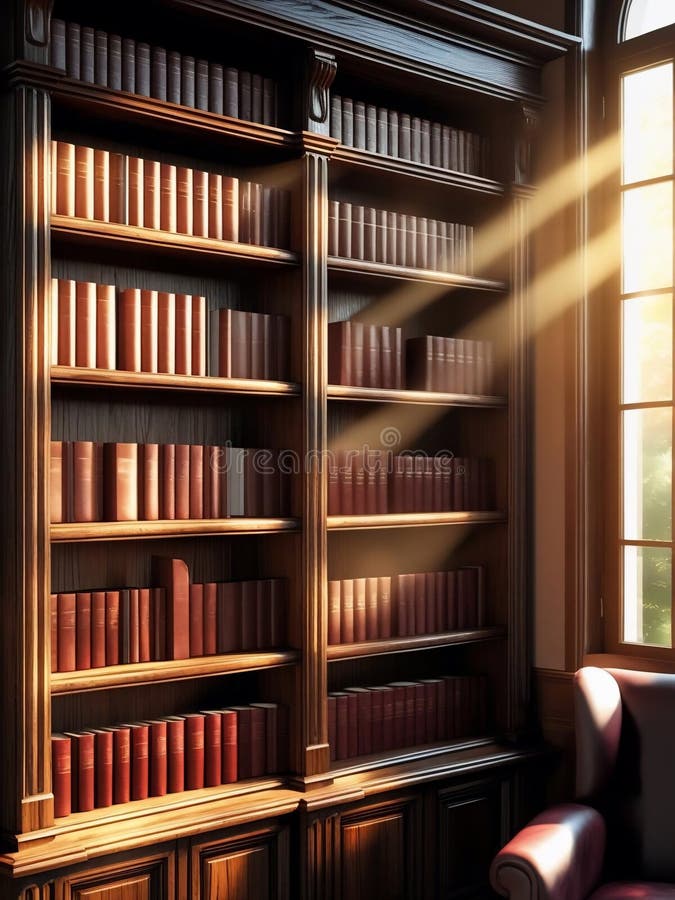Classic Library a Sanctuary of Knowledge with Sunlight Streaming in ...