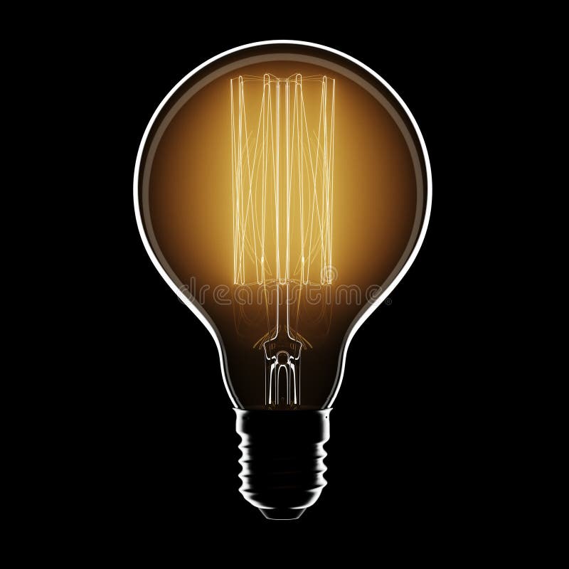 Classic light bulb stock image. Image of glass, bright - 45095661