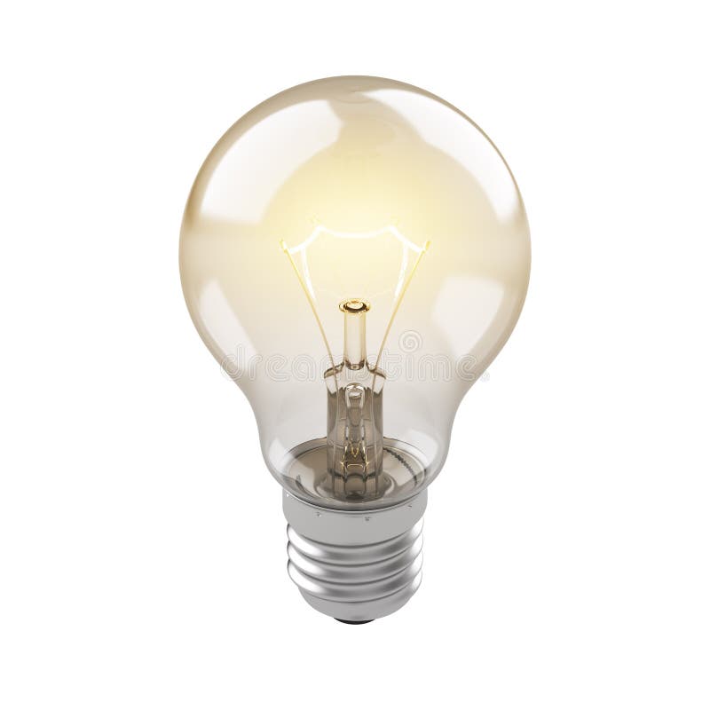 Old-fashioned light bulb stock image. Image of incandescent - 45949475