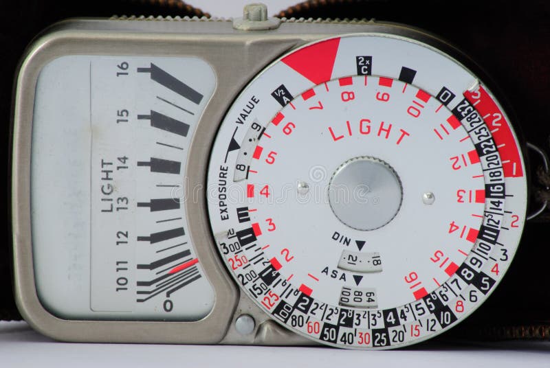 Classic Light Meter (1960 S) Stock Image - Image of studio, aperture ...