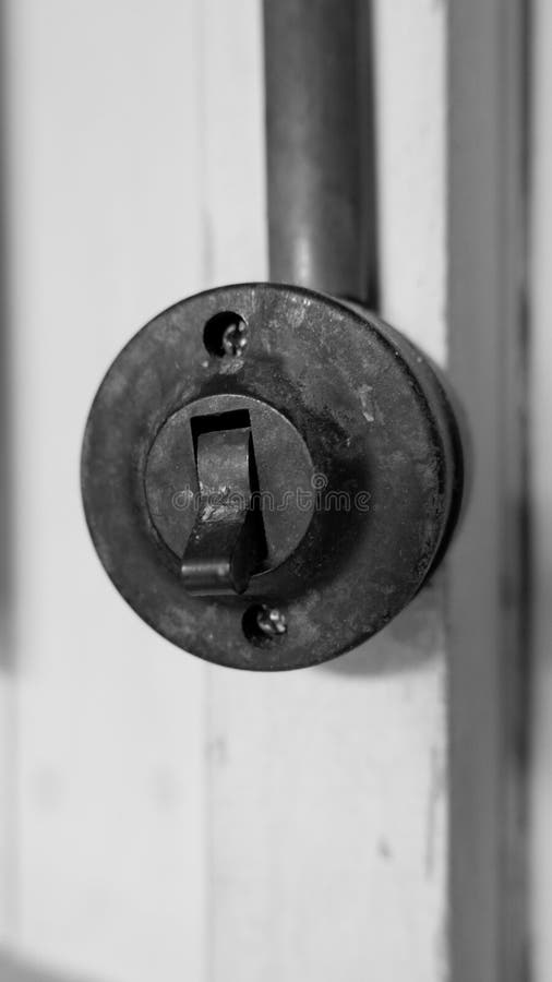 Classic Light Switch in Black and White Stock Image - Image of black ...