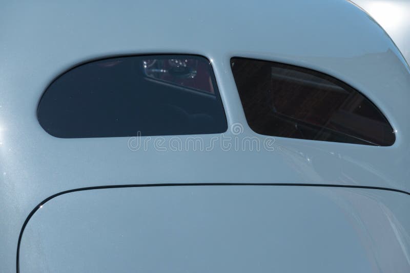 Classic Car Rear View Mirror Stock Image - Image of reflective, shiny ...