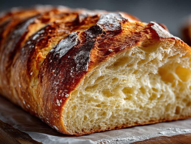 A Classic Loaf of Bread Displayed on a White Background Stock Photo ...