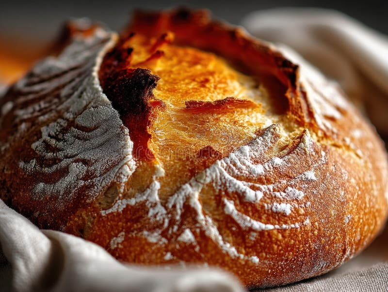A Classic Loaf of Bread Displayed on a White Background Stock Image ...