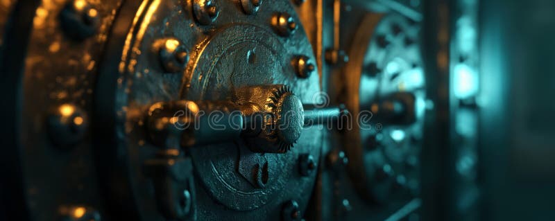 Classic Lock in 3D Render Style As a Concept of Modern Technology ...