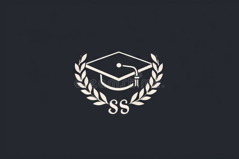 Classic Logo with a Diploma and Laurel Wreath. Stock Illustration ...