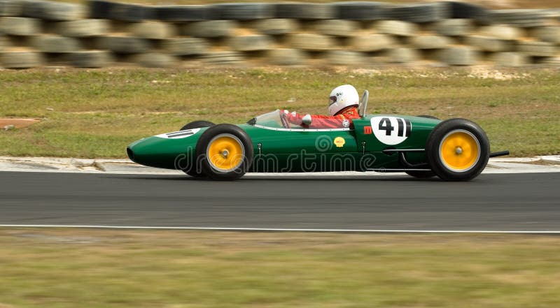 Classic Lotus Formula Junior Racing Car at Speed Editorial Photo ...