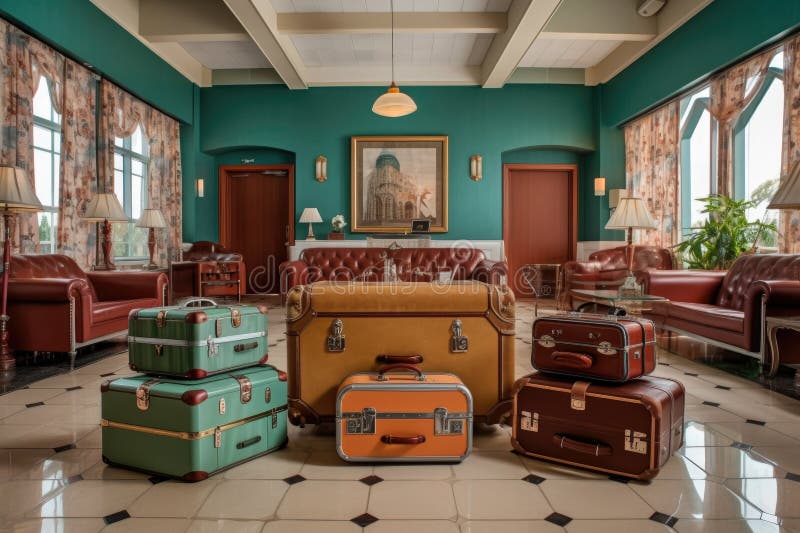 Retro Hotel Reception Counter Desk with Bell, Vintage Service Bell ...