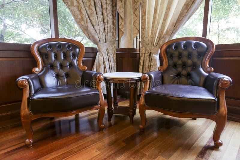 Classic Luxury Leather Chair. Home and Office Interior High Income ...