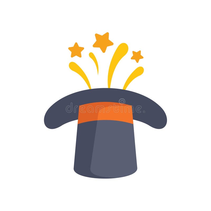 Magic Hat Exploding with Stars and Confetti Stock Illustration ...