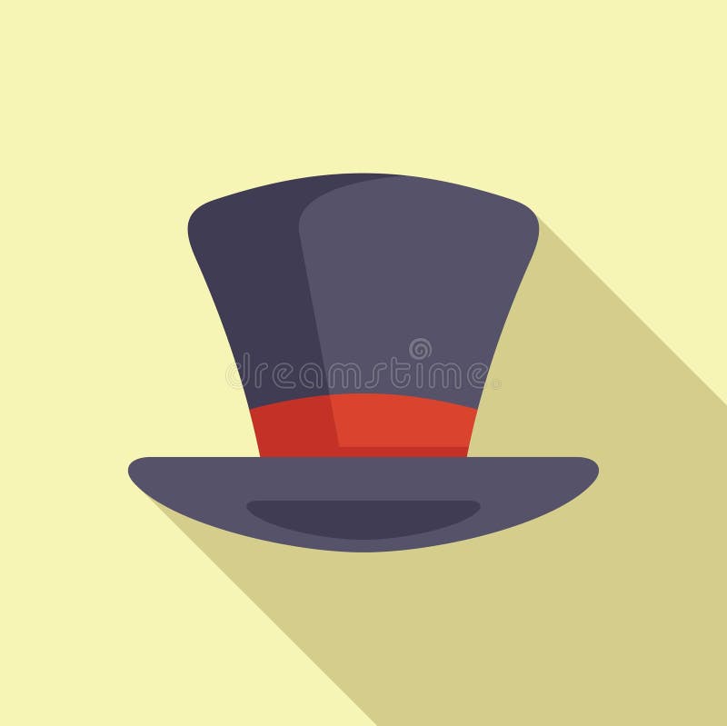 Classic Magician Top Hat Casting Long Shadow Stock Illustration ...