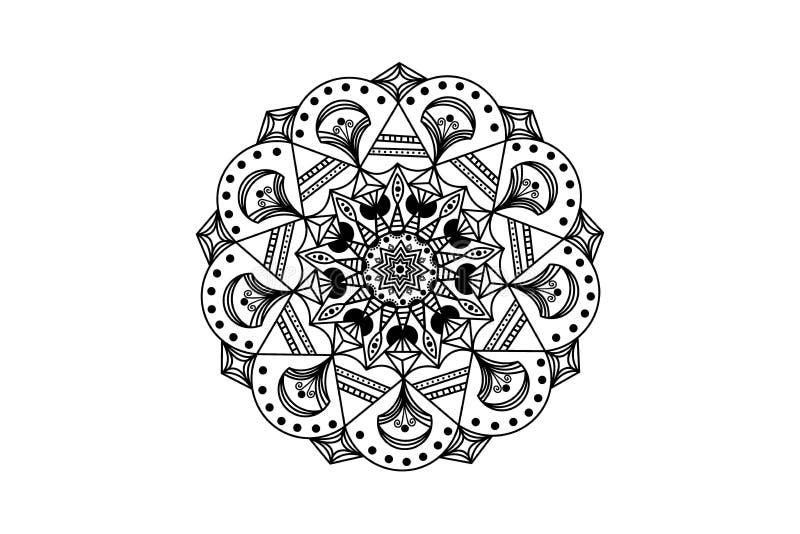Classic mandala design stock vector. Illustration of classic - 195965559