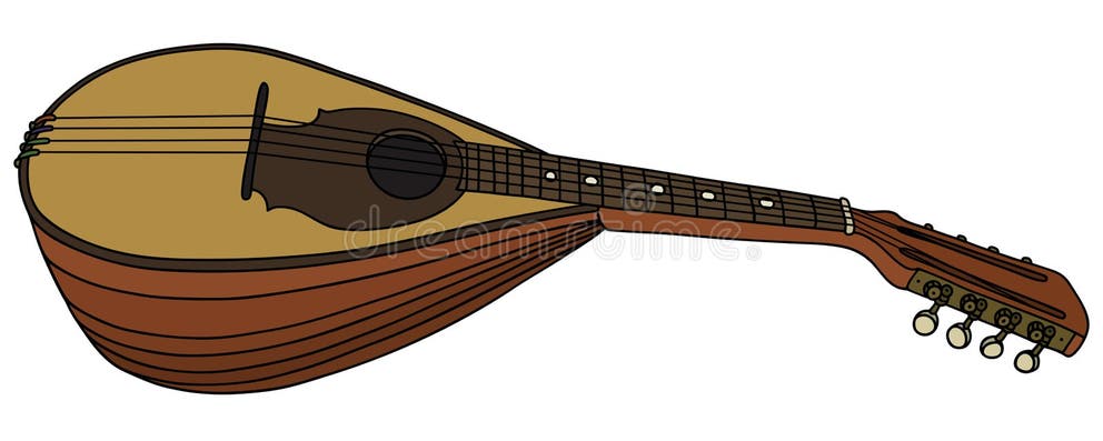 Classic mandolin stock vector. Illustration of historical - 85870897