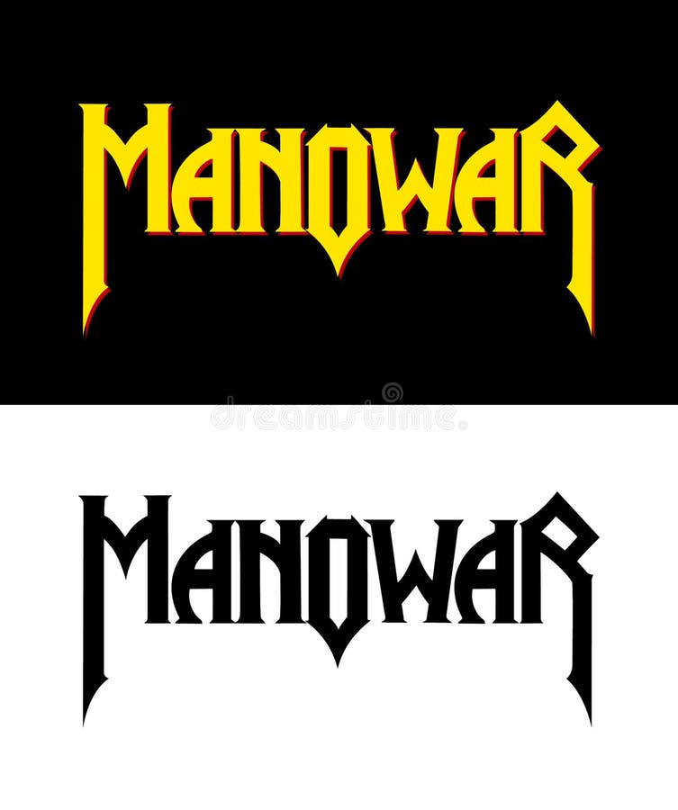 Classic Manowar Band Vector Logo. Editorial Stock Image - Illustration ...