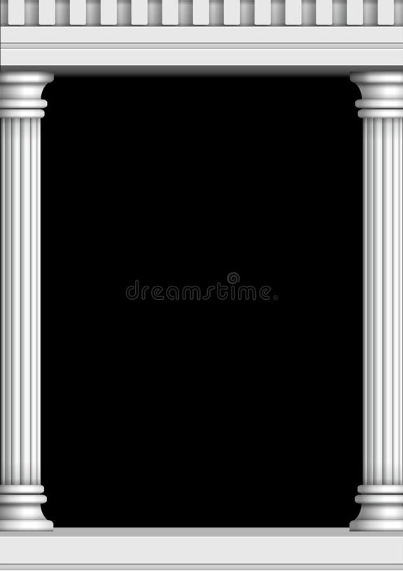 Classic Marble Pillars Vector Illustration Stock Vector - Illustration ...