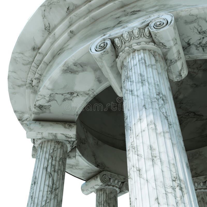 Classic Marble Rotunda. stock illustration. Illustration of order ...