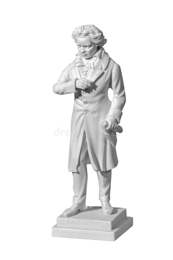 Marble Statue of a Man on a White Background Stock Image - Image of ...