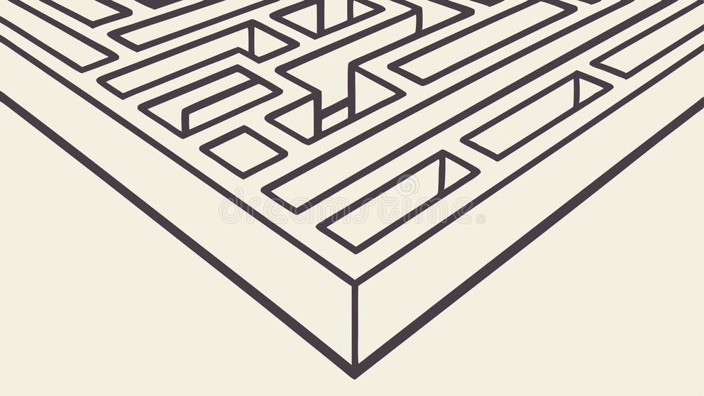 Classic Maze Design with a Clear Path, Symbolizing Problem-Solving ...