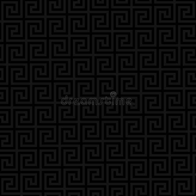 Meander seamless wallpaper stock illustration. Illustration of chain ...