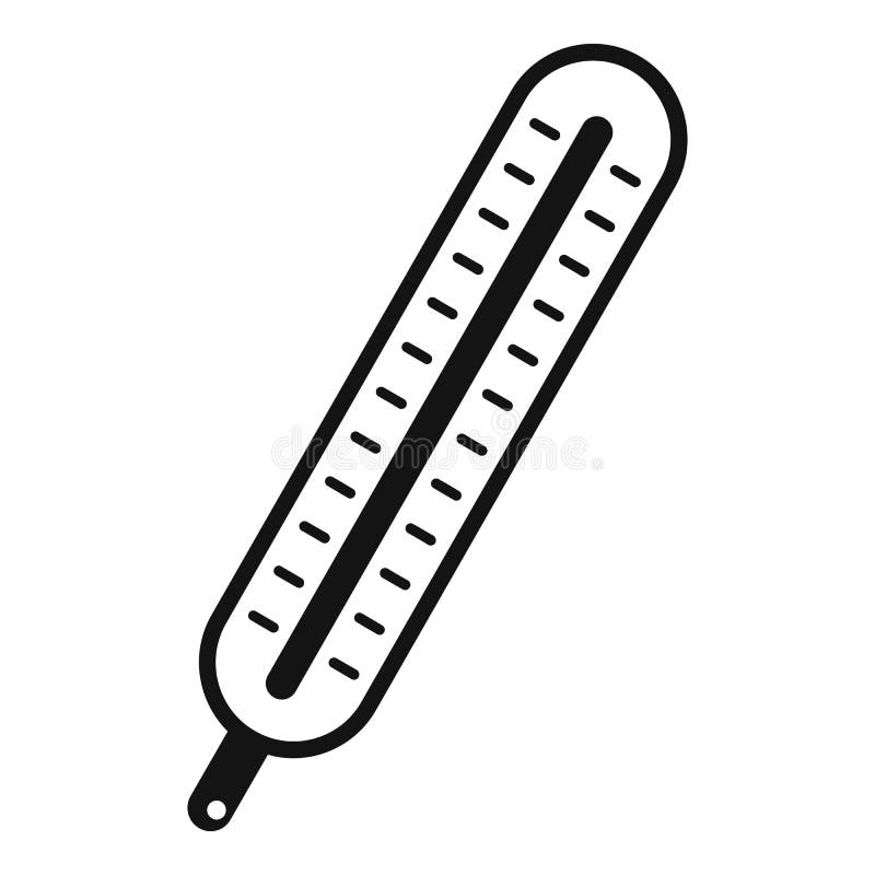 Classic Medical Thermometer Icon, Simple Style Stock Vector ...