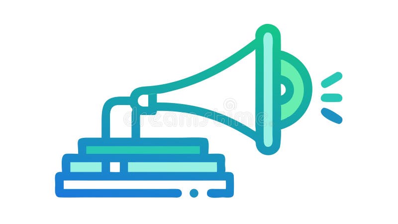 Classic Megaphone for Announcements and Amplification, Vector Design ...