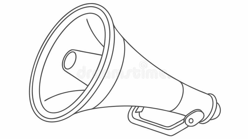 Classic Megaphone or Speaker Sound Device Illustration Vector Design ...