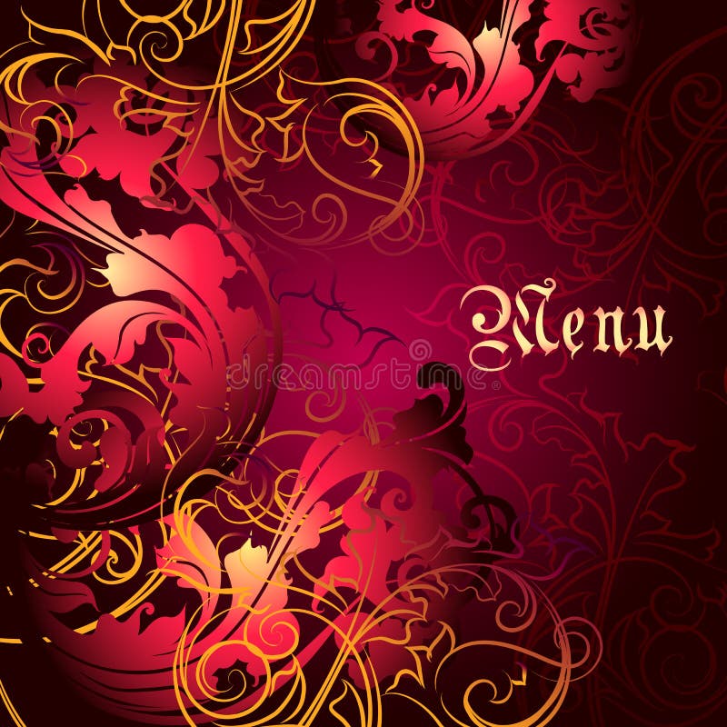 Classic Menu Calligraphy Vector Design Stock Vector - Illustration of ...
