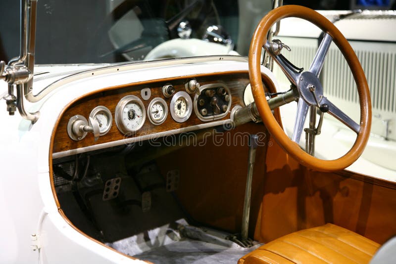 Classic Mercedes Benz Car Interior Editorial Photography - Image of ...