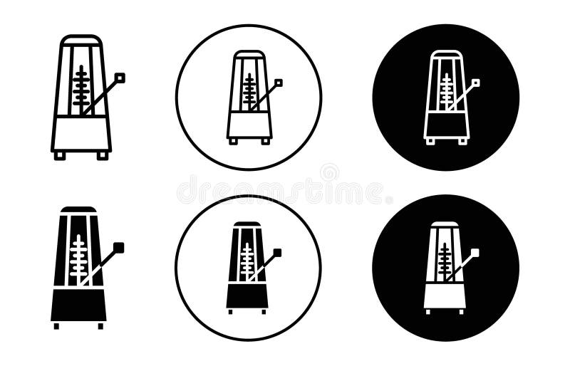 Classic Metronome icon stock vector. Illustration of tempo - 325374149