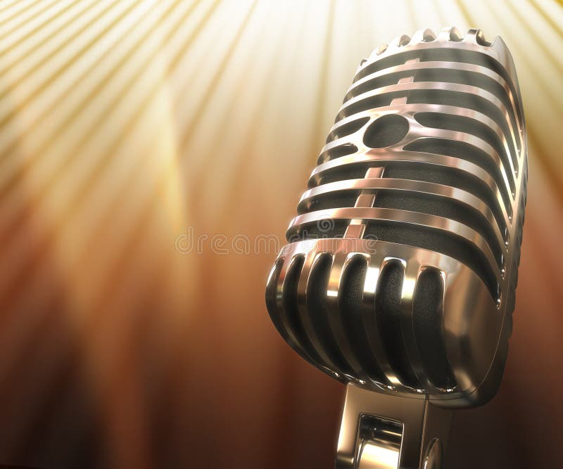 Classic Microphone stock image. Image of music, entertainment - 5980615