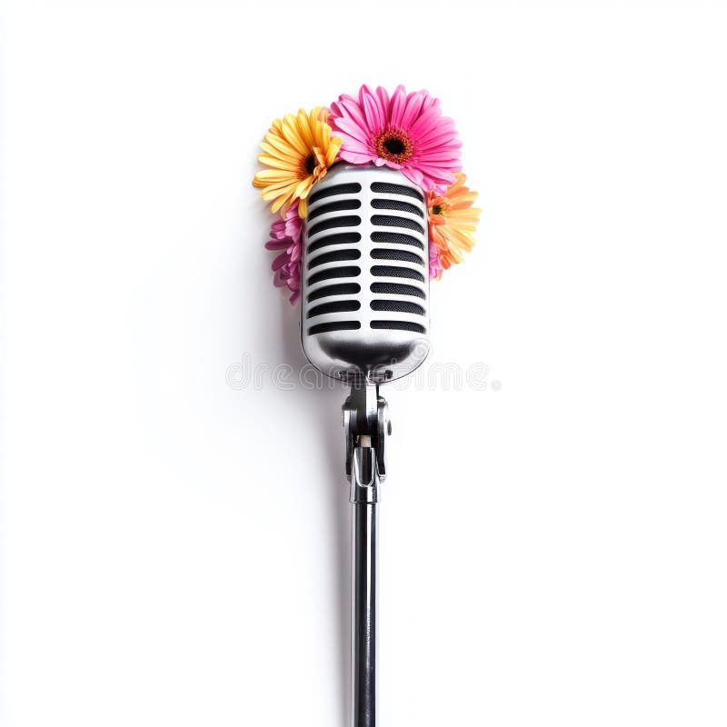 Microphone Blooms Stock Illustrations – 9 Microphone Blooms Stock ...