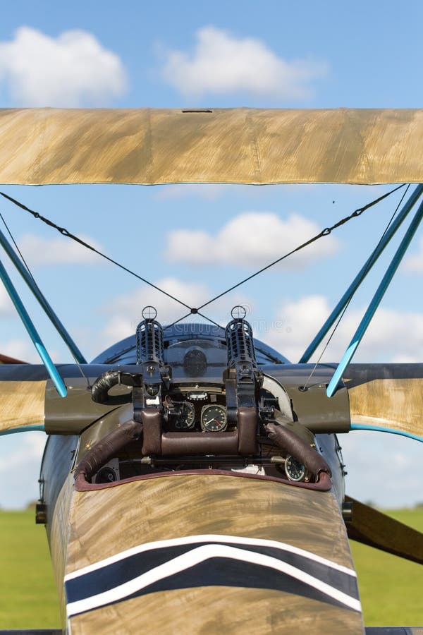 Classic Military Plane with Guns Stock Image - Image of division ...