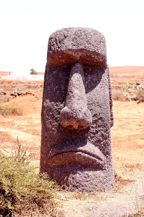 Classic Moai Mask stock image. Image of sculpture, moai - 261555989